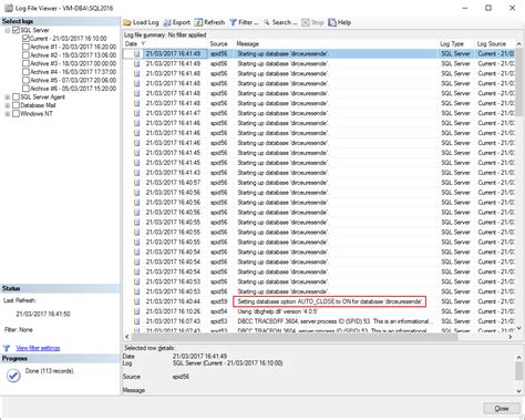 Sql Server Sua Instância Está Constantemente Com Mensagens Starting Up Database Xxx E