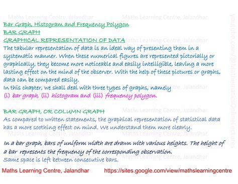 Class 9chapter 14statistics Bar Graph Histogram Frequency Polygon Lecture2pdf