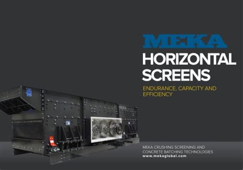 Todos Los Catálogos Y Folletos Técnicos Meka Crushing Screening And Concrete Batching Technologies