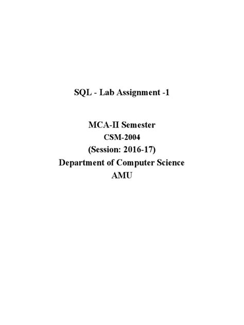 Sql Assignment Pdf Databases Oracle Database