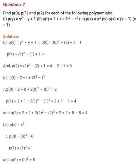 Ncert Solutions For Class 9 Maths Chapter 2 Polynomials Ex 2 2
