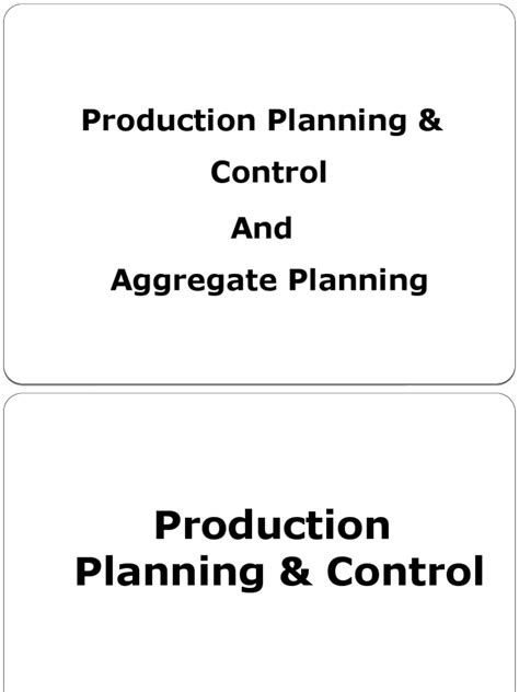 Production Planning And Control Pdf Linear Programming Scheduling Production Processes