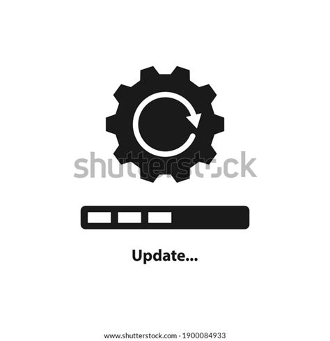 시스템 진행 상태를 업데이트합니다 프로세스를 로드하는 스톡 벡터로열티 프리 1900084933 Shutterstock