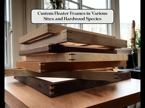 Custom Wood Floater Frame Made To Order Custom Sizes Frame For Canvas Art Frame For Artist