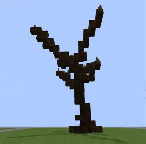 Dark Dead Tree 4 Blueprints For Minecraft Houses Castles Towers