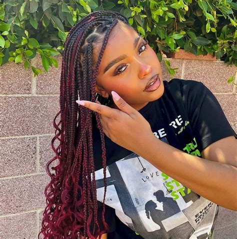 16 Trendy Knotless Braids With Curly Ends Hairstylecamp