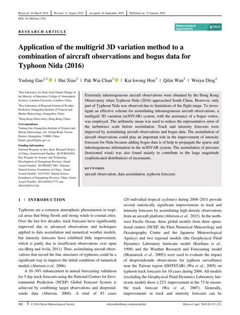 Pdf Application Of Multigrid Three Dimensional Variation Method To A