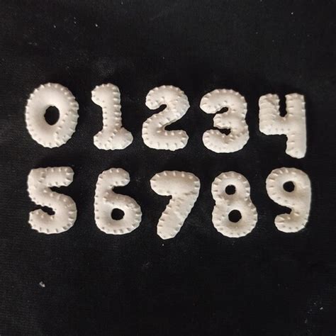 خرید و قیمت بیس خام اعداد 0 تا 9 جنس سنگ مصنوعی باسلام فونت وصله دار