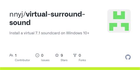 GitHub Nnyj Virtual Surround Sound Install A Virtual 7 1 Soundcard