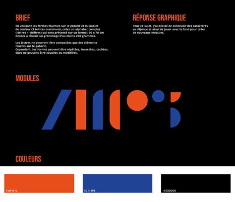 Typographie Modulaire Jazz Behance