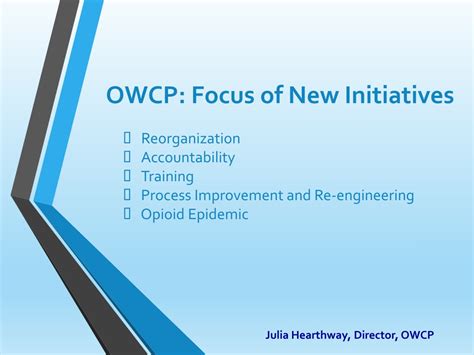 Ppt Owcp Programs Overview Industry Trends Financial Management