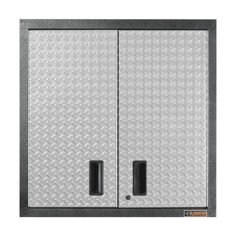 Gladiator Premier Series Steel 2 Shelf Wall Mounted Garage Cabinet In