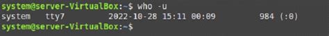 Who Command In Linux Linux Genie