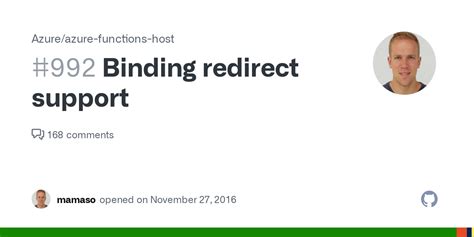 Binding Redirect Support Issue 992 Azure Azure Functions Host GitHub