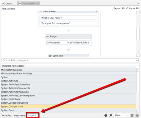 About Imported Namespaces