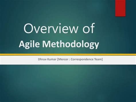 Agile Overview Agile Manifesto Agile Principles And Agile