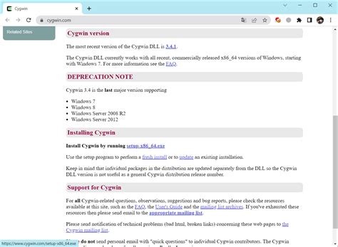 Cygwin — оболочка Unix для Windows Internet