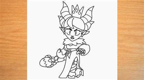 Como Dibujar A Mandy Malicious Brawl Stars Youtube