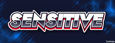 sensitive text effect and logo design word