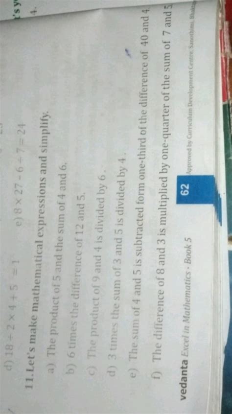 Lets Make Mathematical Expressions And Simplify Filo Lets Make Mathematical Expressions And Simplify Filo