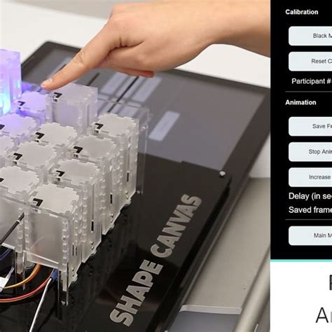 ShapeCanvas A X Grid Of Height And Colour Actuating Pixels Left Download Scientific Diagram