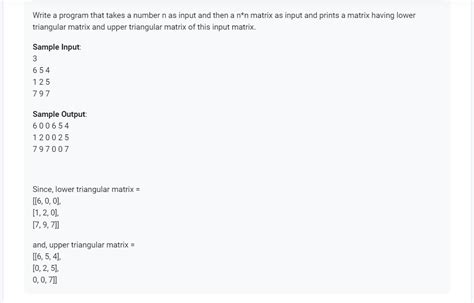Solved Write A C Program In Such A Way To Give The Exact