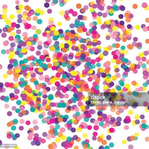 화려한 축 하의 장식의 요소를 떨어지는 비행 떨어지는 색종이와 추상 배경 0명에 대한 스톡 벡터 아트 및 기타 이미지 0명 디자인 요소 배경 주제 Istock