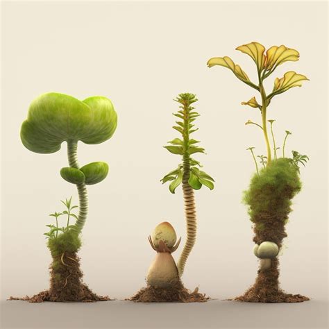 Three Stages Of Evolution Realistic Render Premium Ai Generated Image