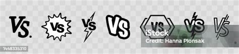 대 로고 세트 Vs 문자 경쟁 기호입니다 스포츠 게임 전투 레슬링 경기 결투에 대한 Vs 기호 벡터 그림입니다 도전에 대한 스톡 벡터 아트 및 기타 이미지 Istock