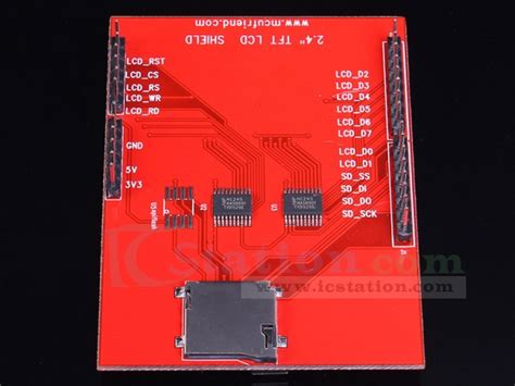 24 Tft Touch Screen Shield For Arduino Uno R3 Icstation