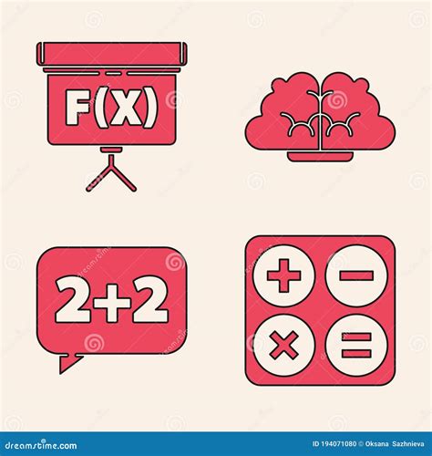 Set Equation Solution Calculation Chalkboard With Diagram Function