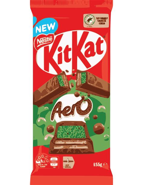 Nestle Kit Kat Chocolate Aero Mint 155g X 13