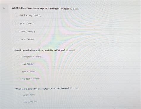 What Is The Correct Way To Print A String In Python 0 Point Print