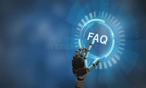 Faq Frequently Asked Questions Concept Chatbot Technology Concept Stock Image Image Of