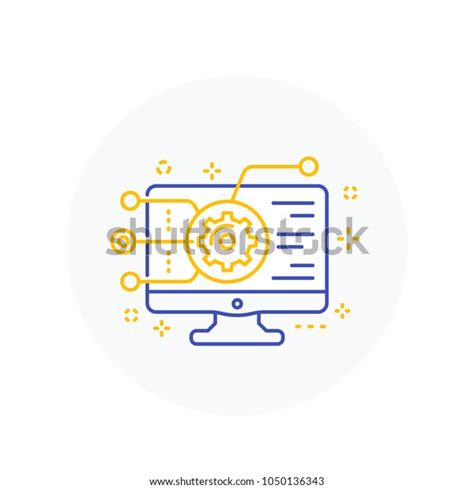 Coding Software Development App Integration Programming Stock Vector Royalty Free 1050136343
