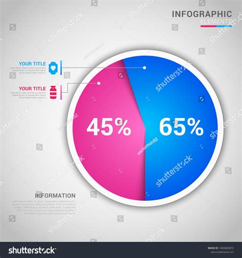 Pie Chart Infographics Elements Design Diagram Stock Vector Royalty Free Shutterstock