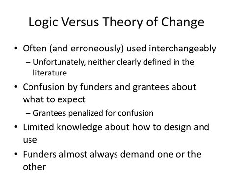 PPT Logic Models And Theory Of Change Models Defining And Telling Apart PowerPoint