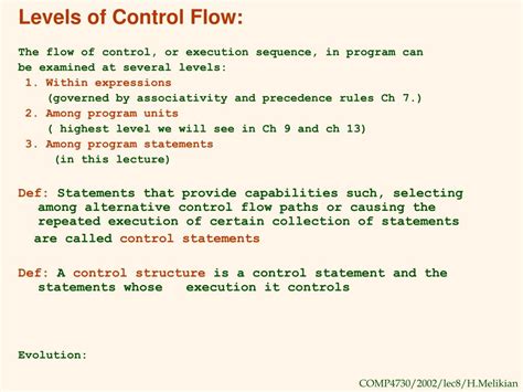 Ppt Statement Level Control Structures Powerpoint Presentation Free Download Id5518196