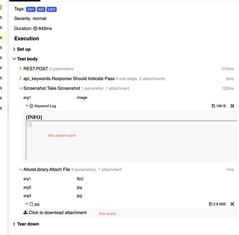 Allure Report Is Not Displaying Failed Test Case Screenshot Robot Framework Robot Framework