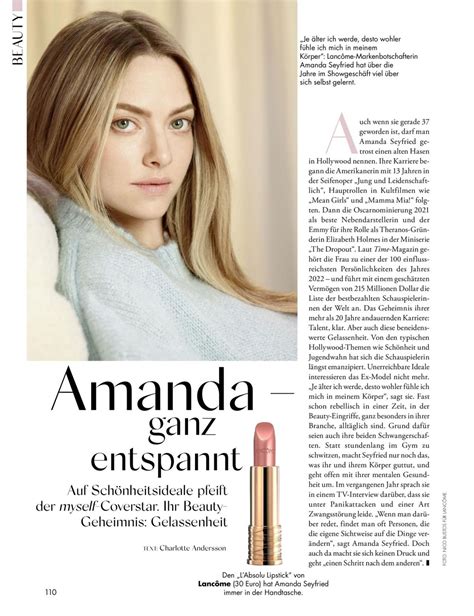 Amanda Seyfried In Myself Magazine Januar Februar 2023 Hawtcelebs