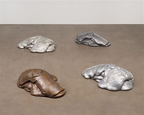 Lynda Benglis Modern Art Pair 1974 Cast From 1970 Foam Sculpture