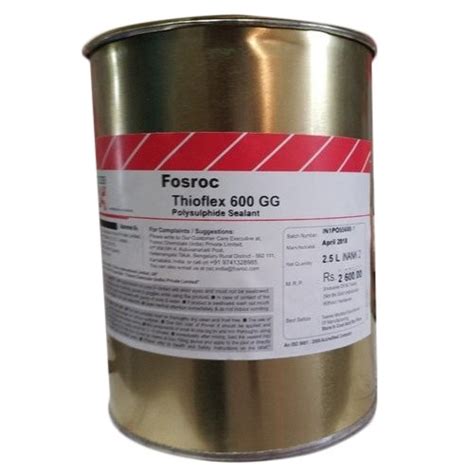 Thioflex 600 Gun Grade Grey Polysulphide Sealant Packaging Size 2 5 Liter At ₹ 2000 Piece In