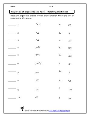 Properties Of Integer Exponents Worksheet Complete With Ease Worksheets Library
