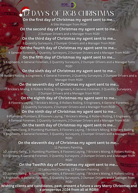 Rgb Recruitment Ltd On Linkedin Best Singing Voices At The Ready Heres The 12 Days Of Rgb