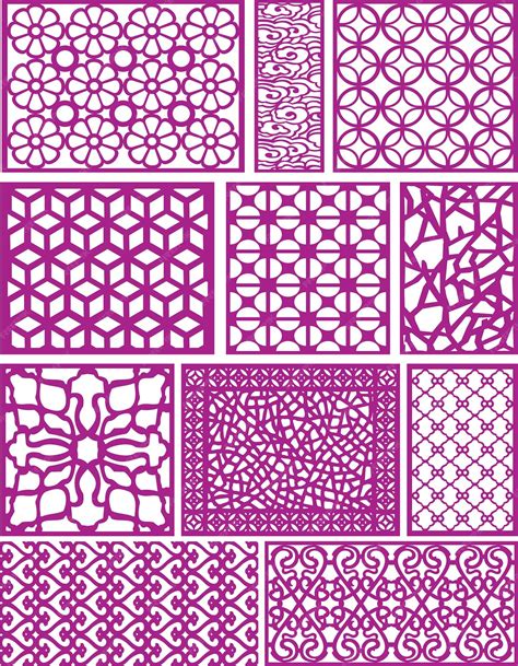 Premium Vector Vector Cnc Laser Cut Vector Cnc Router Cut Jali Mashrabiya