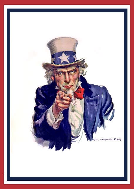 Uncle Sam I Want You Poster No Words Centered A Photo On Flickriver