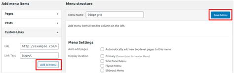 How To Add The Wordpress Logout Link To Navigation Menu Niamrox