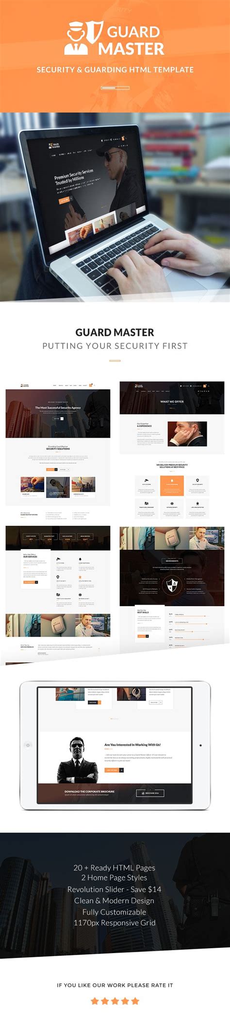 Guard Master Html Responsive Multi Purpose Template Psd Templates Security Service Guard