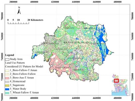 Adopted Land Use Pattern For The Mike She Hydrological Model Download Scientific Diagram