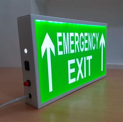 LED DISPALY Acrylic Exit Signage For Industrial Board Thickness Mm At Piece In Tiruppur
